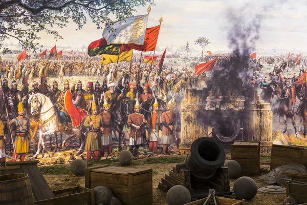 Fall of Constantinople in 1453. Captured by Mehmet. Panorama Museum ...