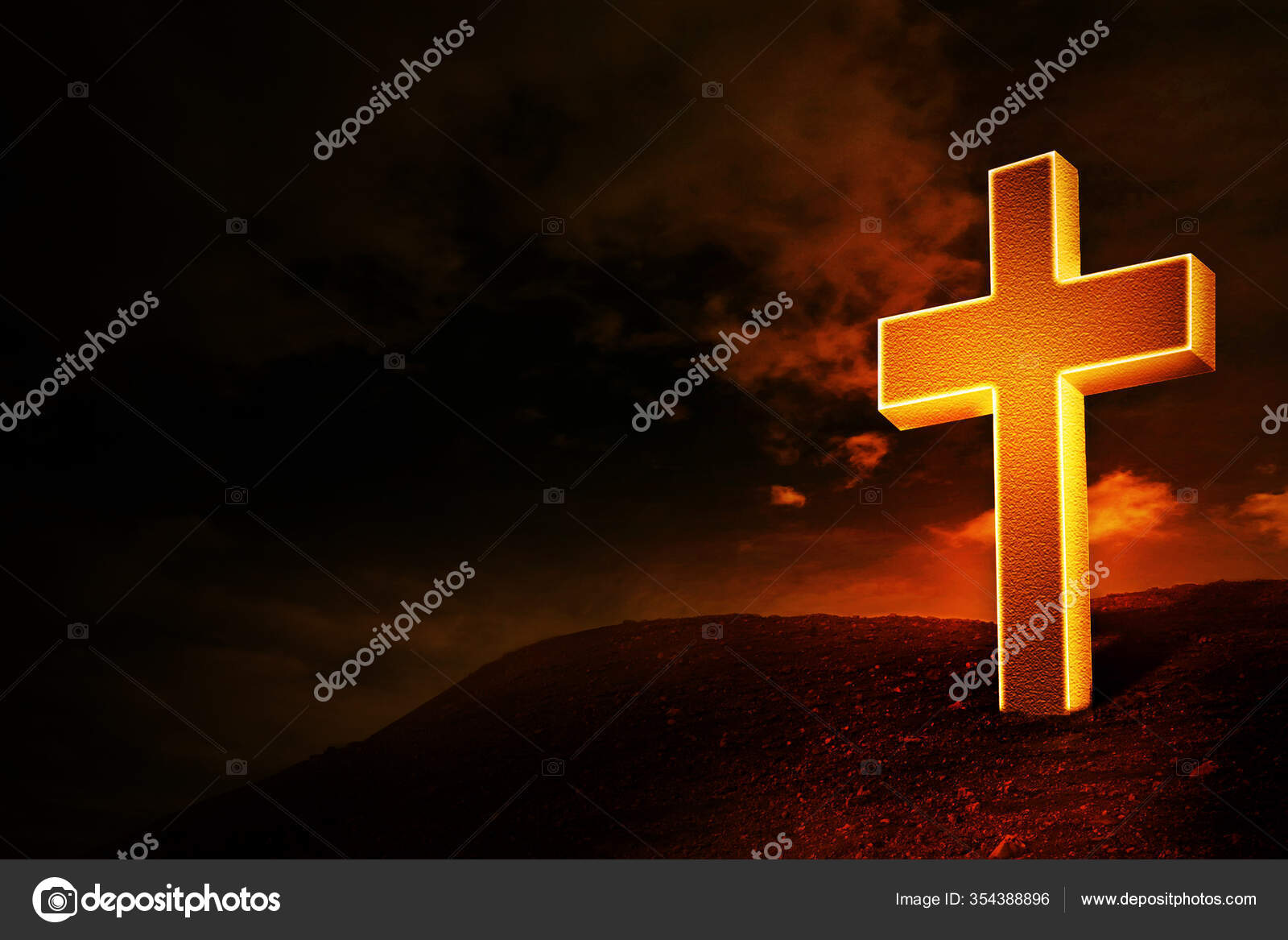 Exit Cave Night Scene View Ful Moon Stairy Night — Stock Photo ...