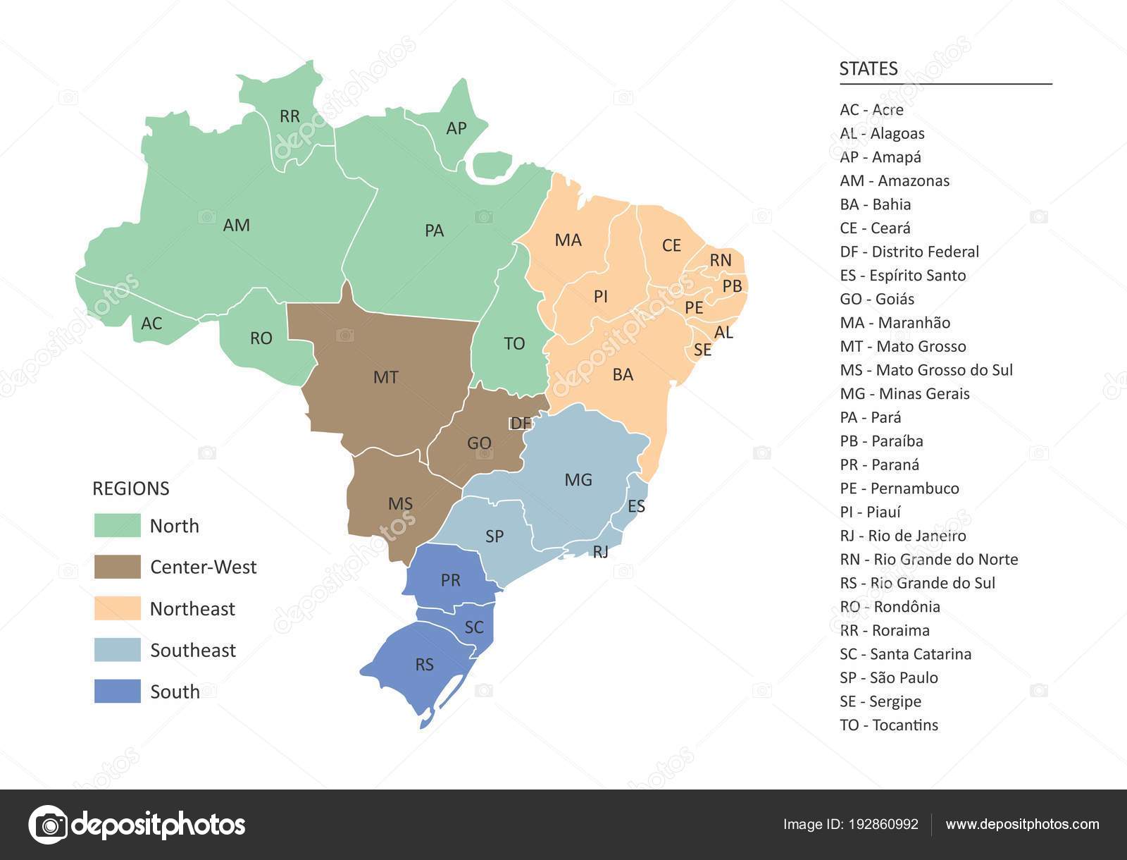 Mapas do Brasil - Estados e Capitais, Regiões e Mapa Político