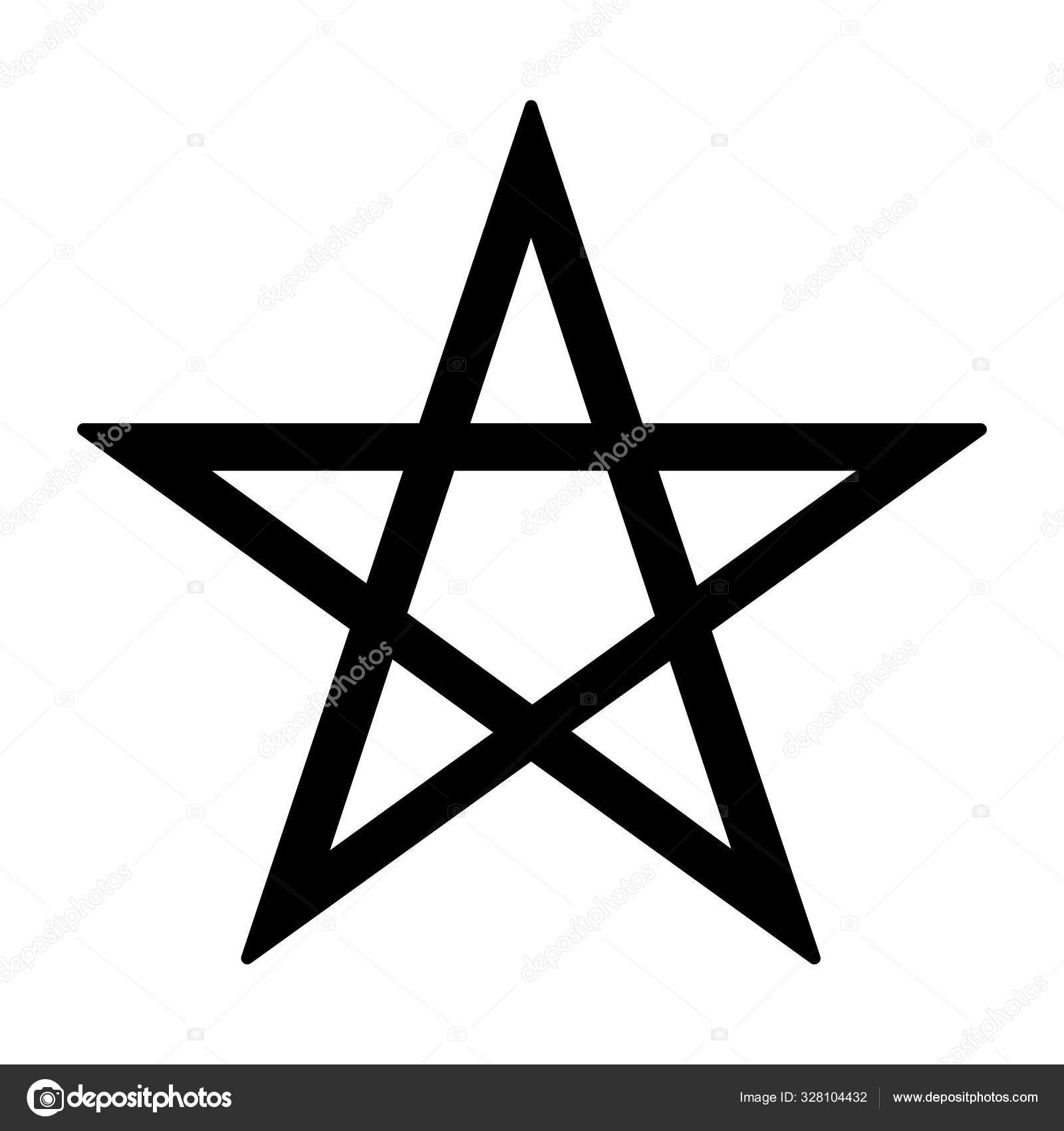 Ilustración del símbolo del pentagrama Vector de stock #328104432 de ...