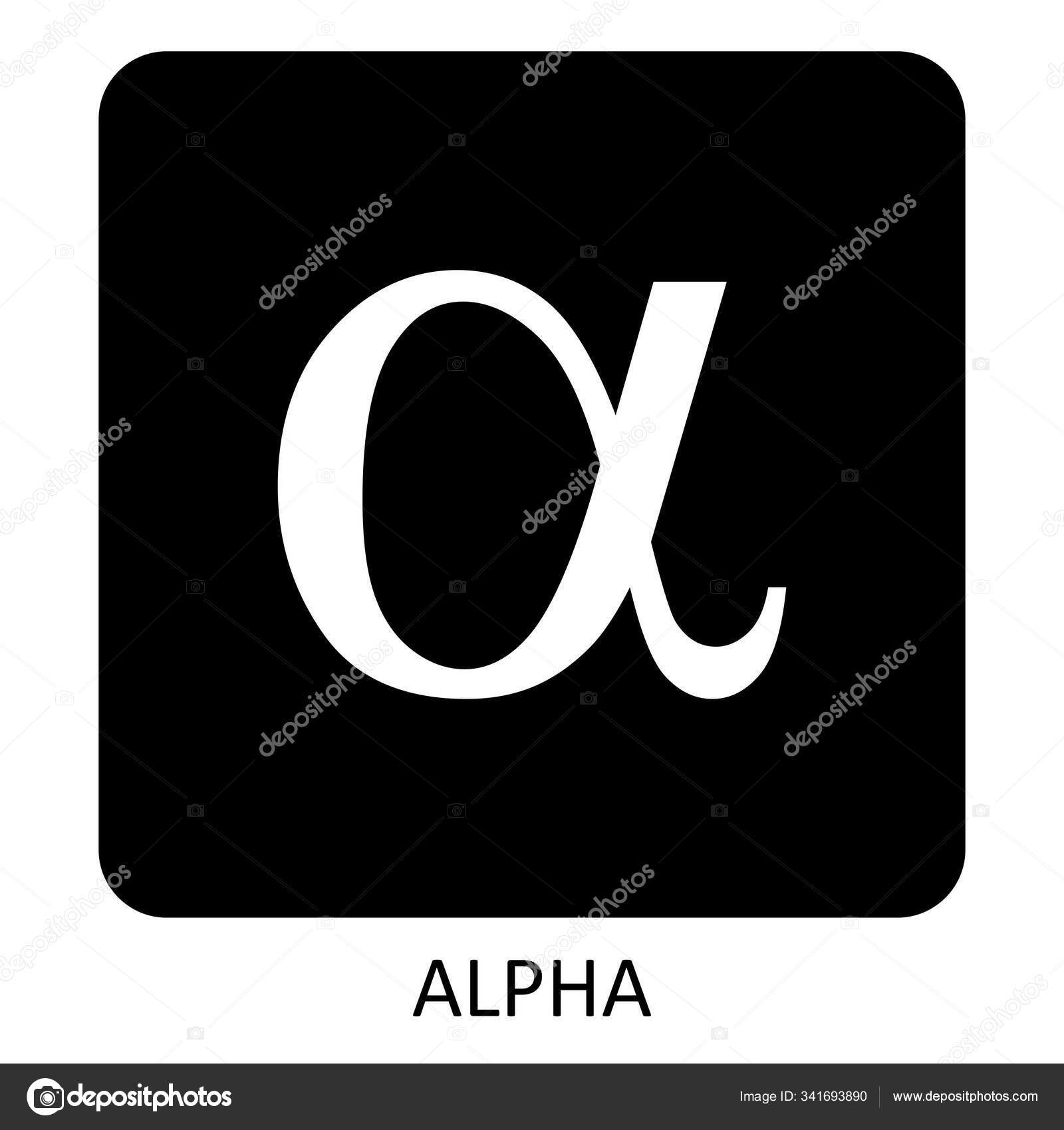 Alpha greek sign Stock Vector by ©luisrftc 341693890