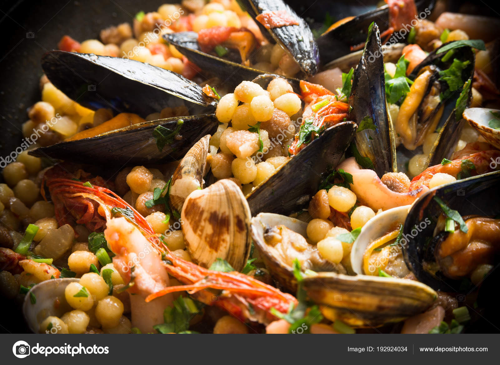 Fregula Traditional Sardinian Durum Wheat Semolina Seafood ...