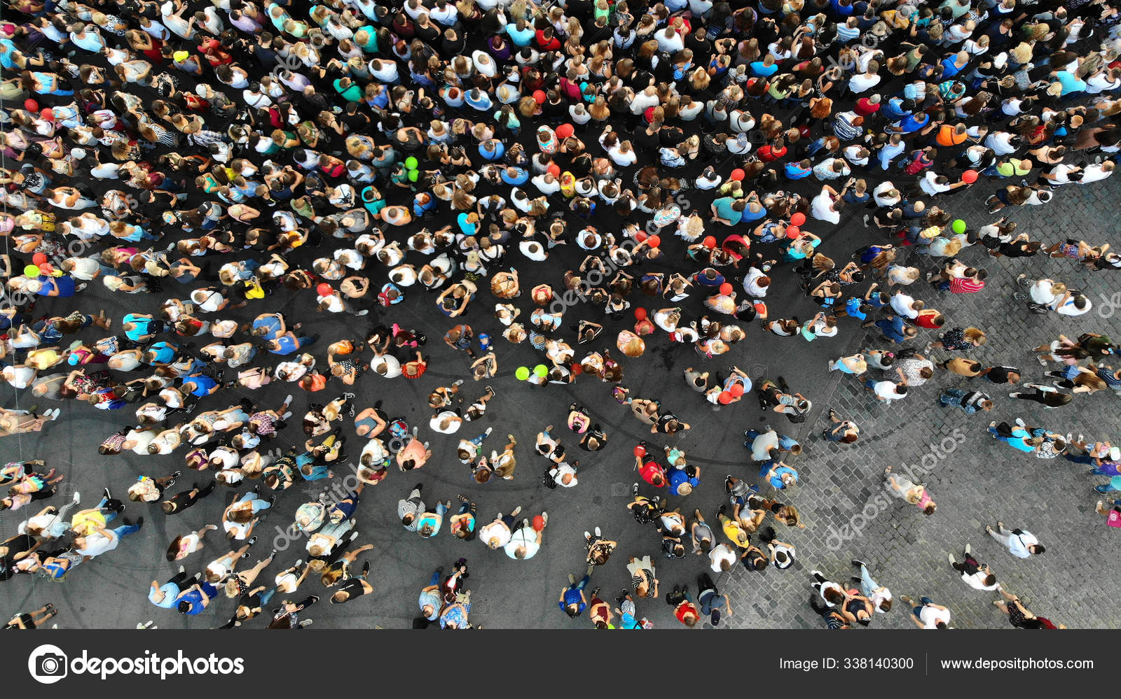 Crowd Of People Top View