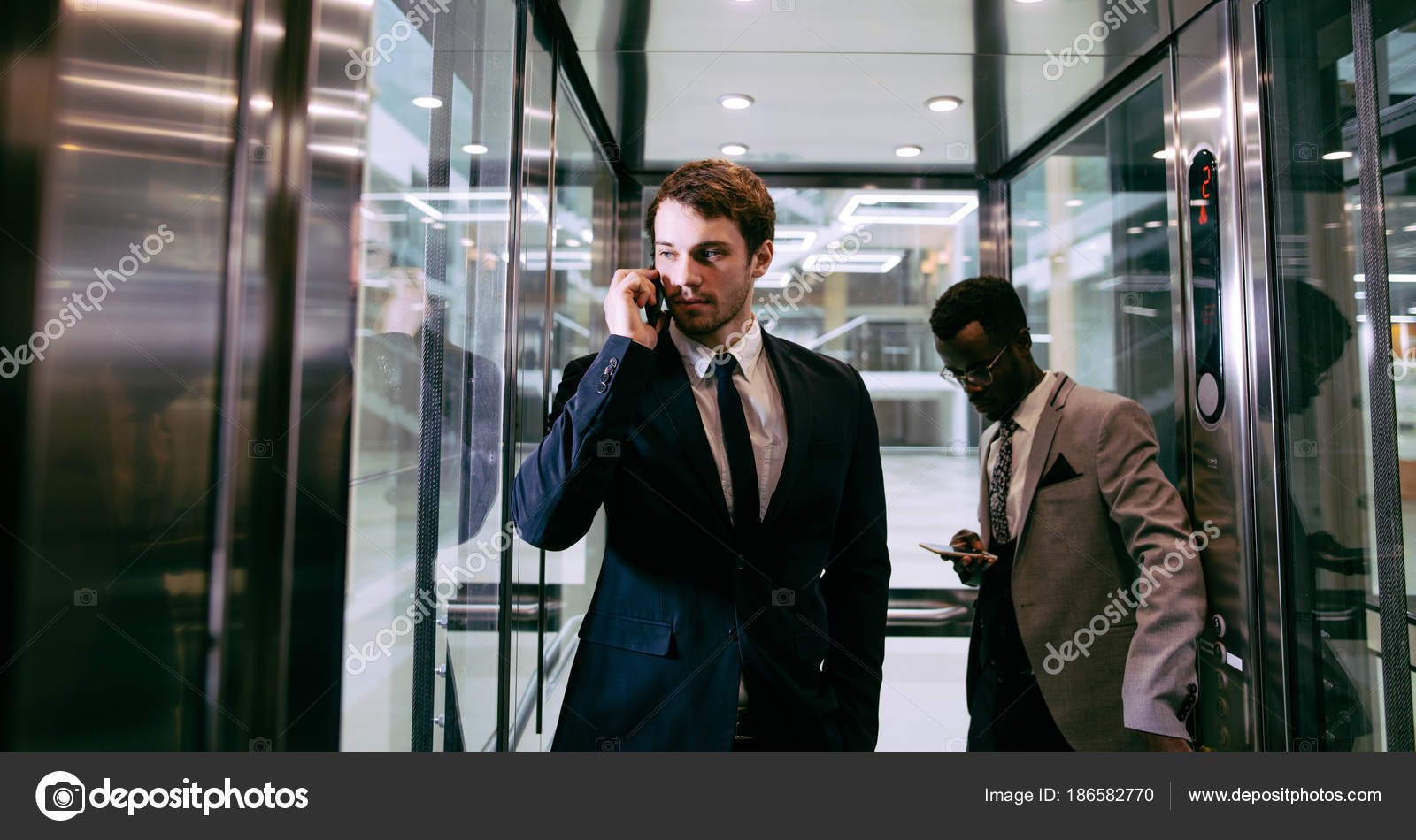 People Standing In Elevator