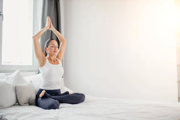 keep calm, keep balance, do yoga exercises at home - Stock Image ...
