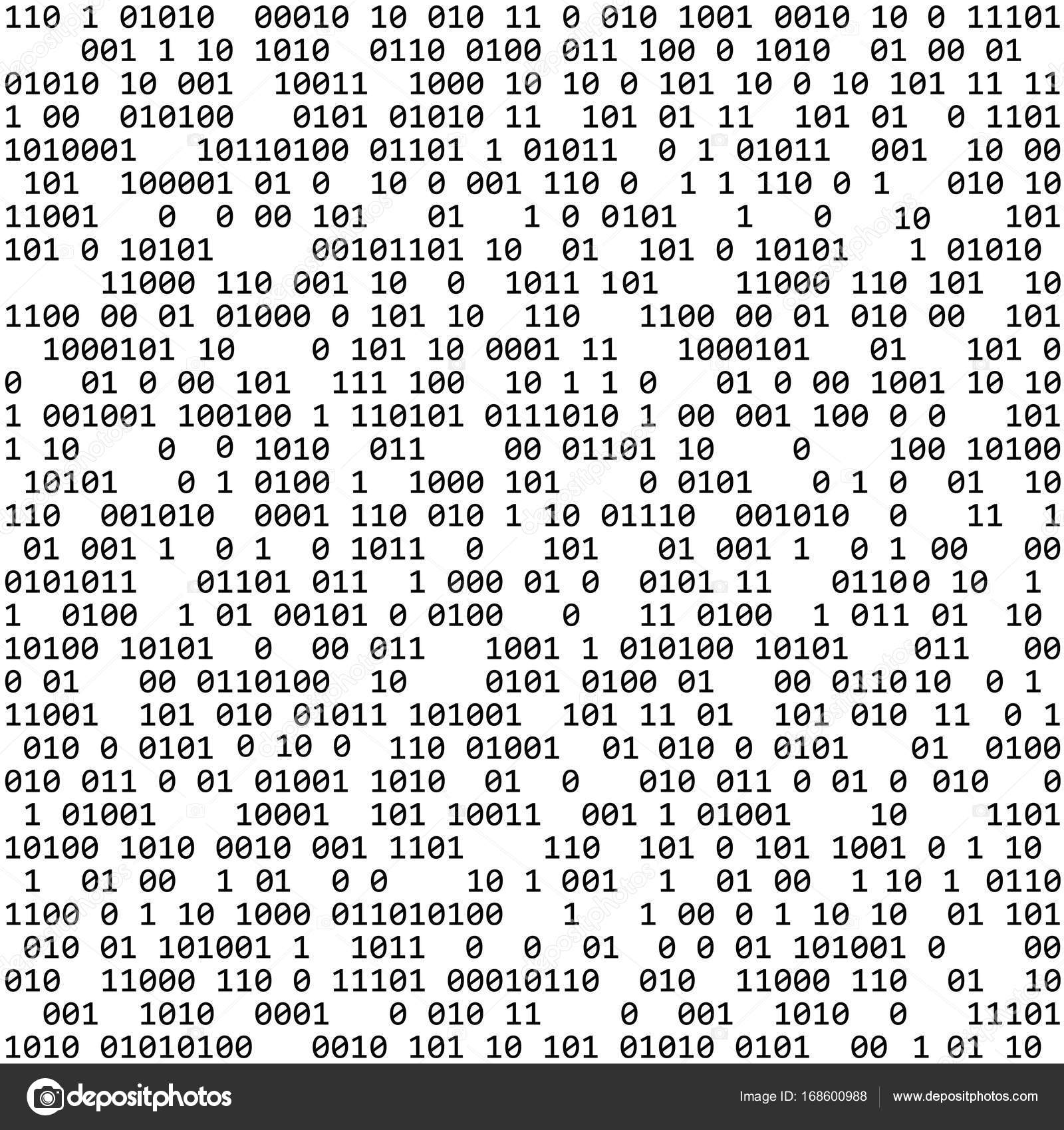 Binary code. Vector technology background with zero and one. Stock ...