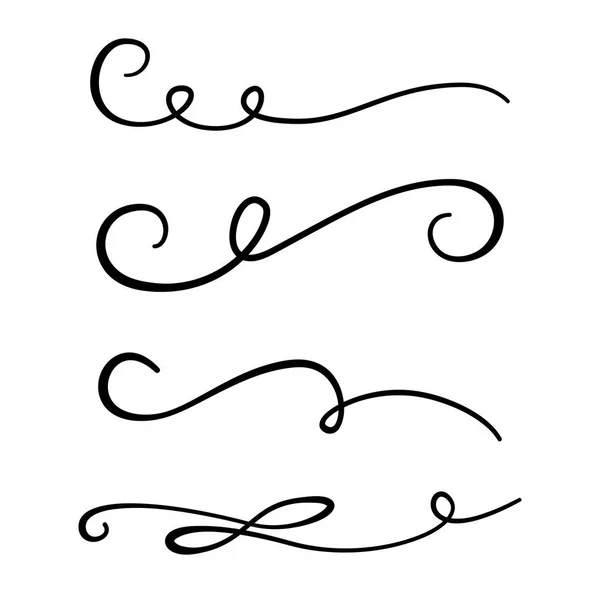 Hand drawn text dividers and vintage elements. Swirls and dividers for ...