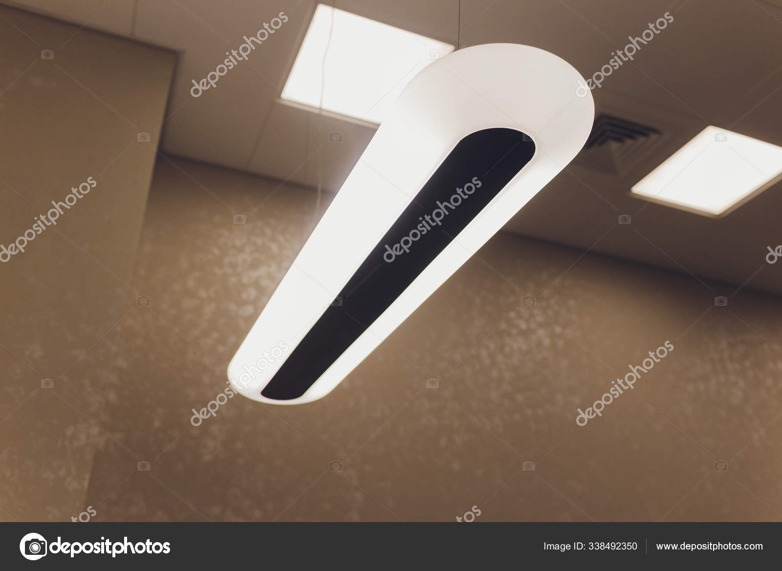 Design loft lamp with dim light and straight long line of beamDesign ...