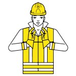 Left Signalman Gesture Stock Vector Image by ©AR_twork #194494536