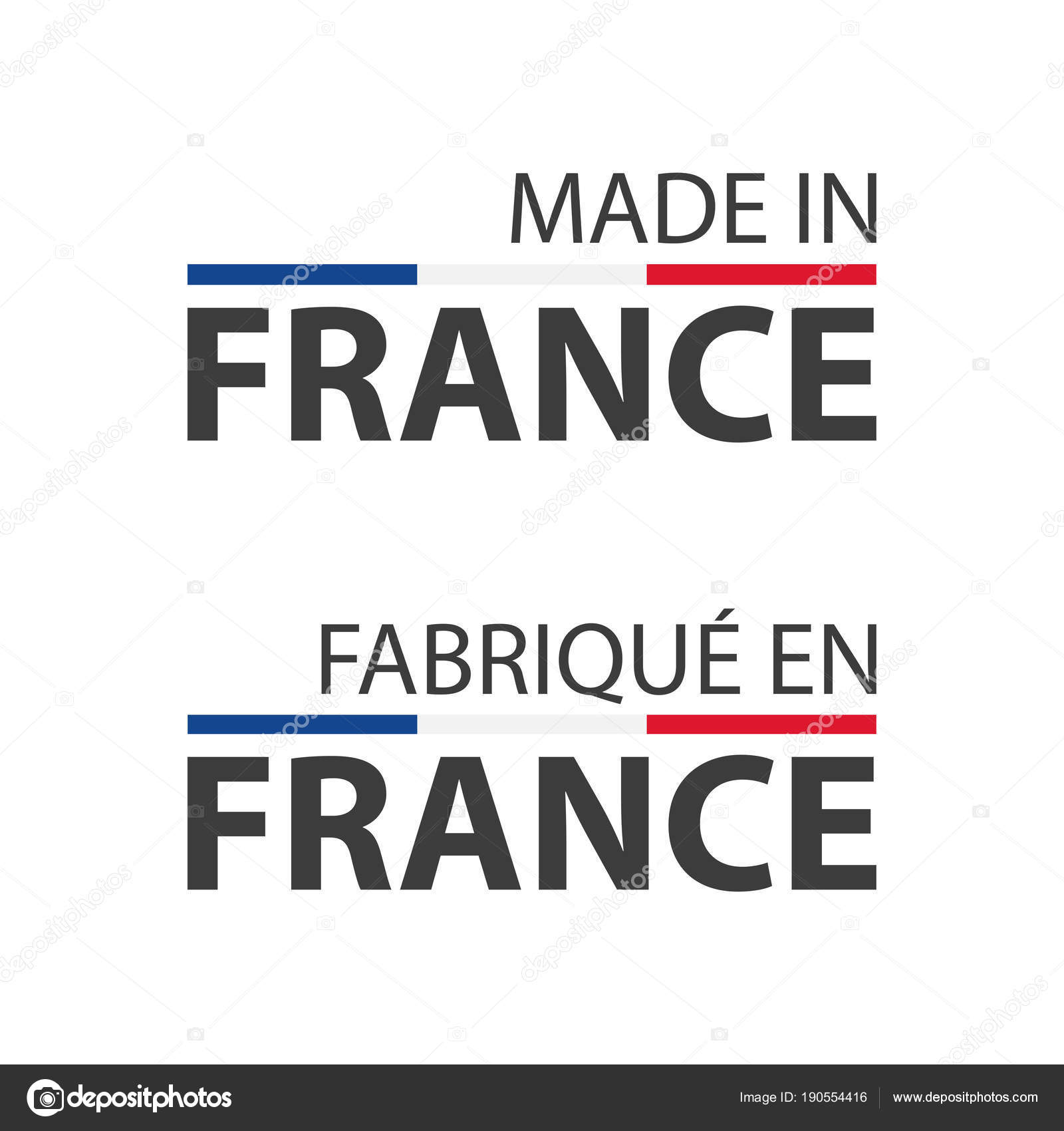 Two simple vector symbols Made in France, simple vector symbols with ...