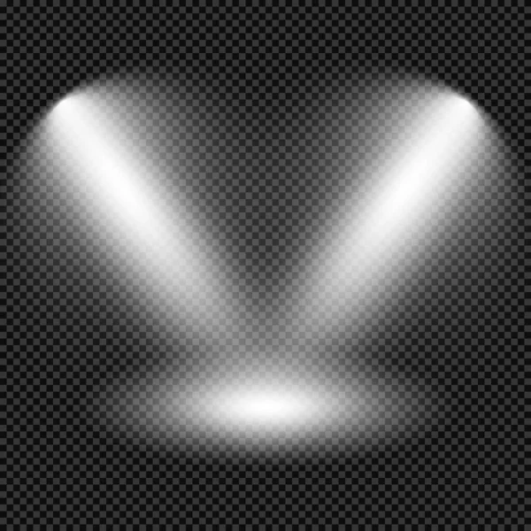 Spotlight Stage Volume Light Transparent Background Vector Illustration ...