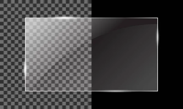 Vector Glass Triangle Transparent Background Transparent Mirror ...