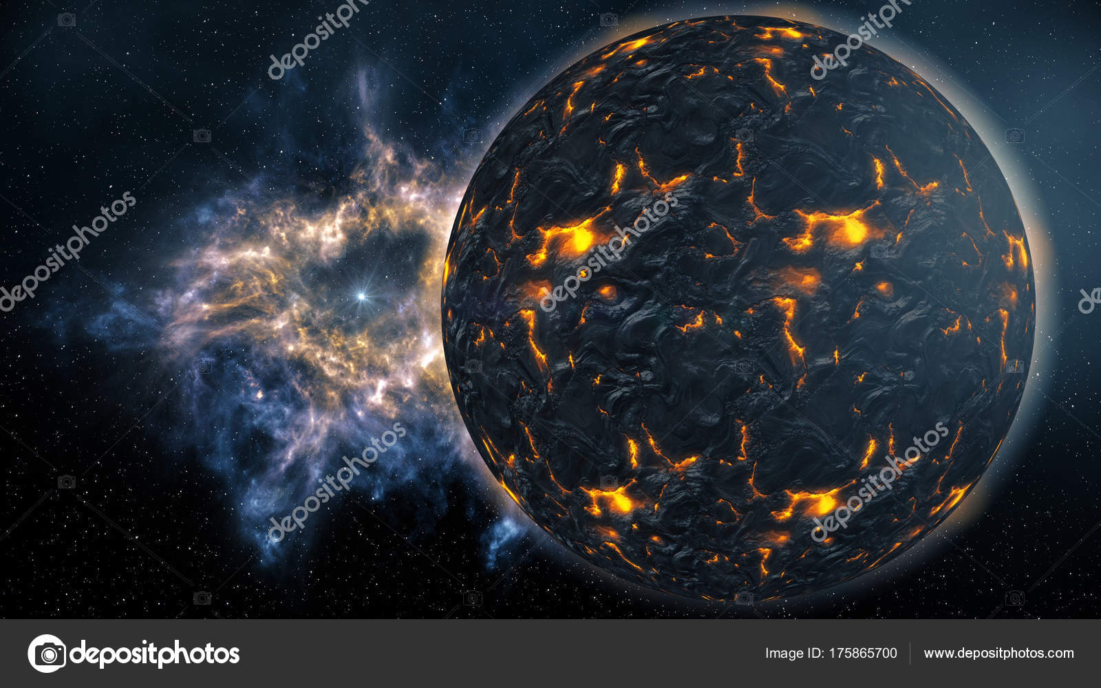 Genesis Birth of a Planet Concept — Stock Photo © boscorelli #175865700