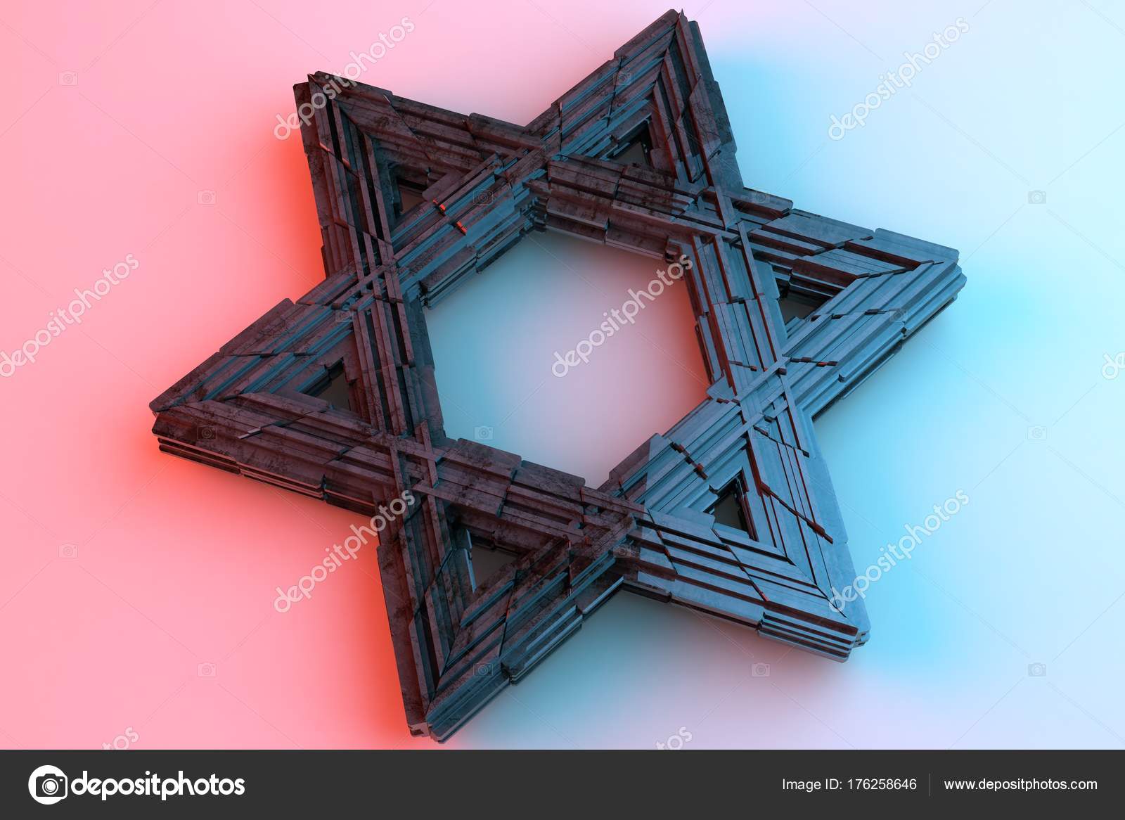 David Star Unique 3D Design Stock Photo by ©boscorelli 176258646
