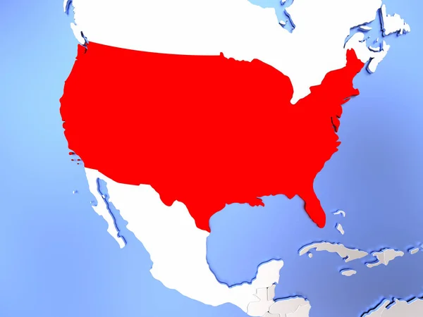 Map red america Stock Photos, Royalty Free Map red america Images ...