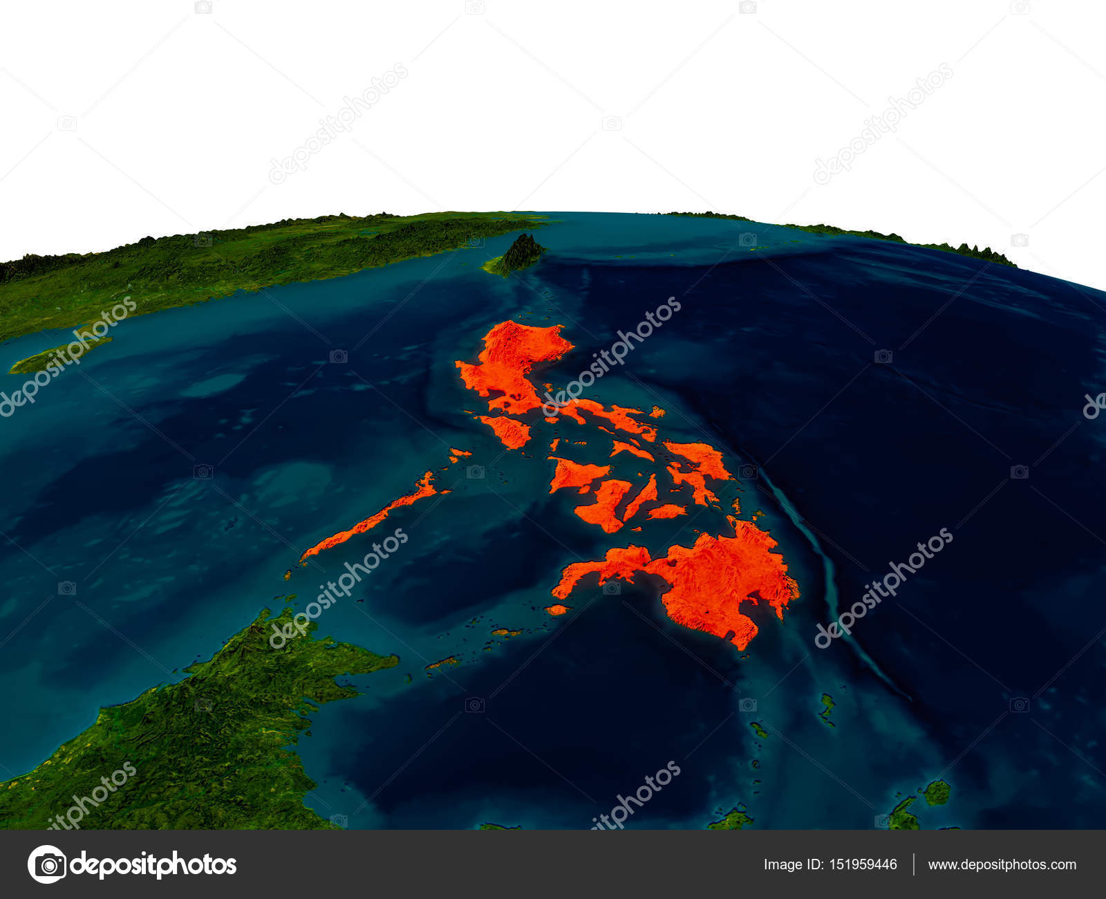 Philippines on model of planet Earth Stock Illustration by ©tom.griger ...