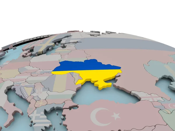 Map with ukrainian flag Stock Photos, Royalty Free Map with ukrainian ...