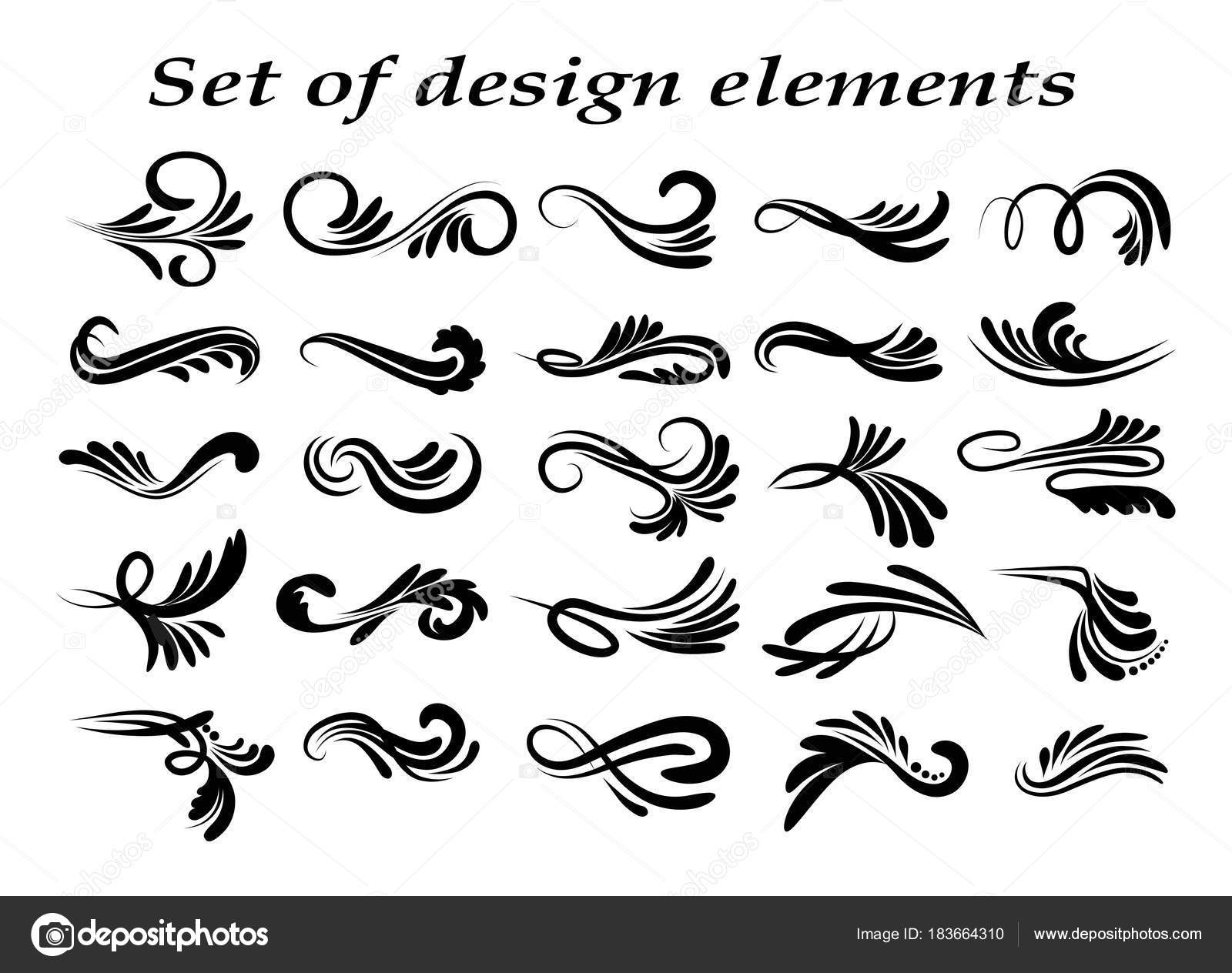 Vintage Curls Vector