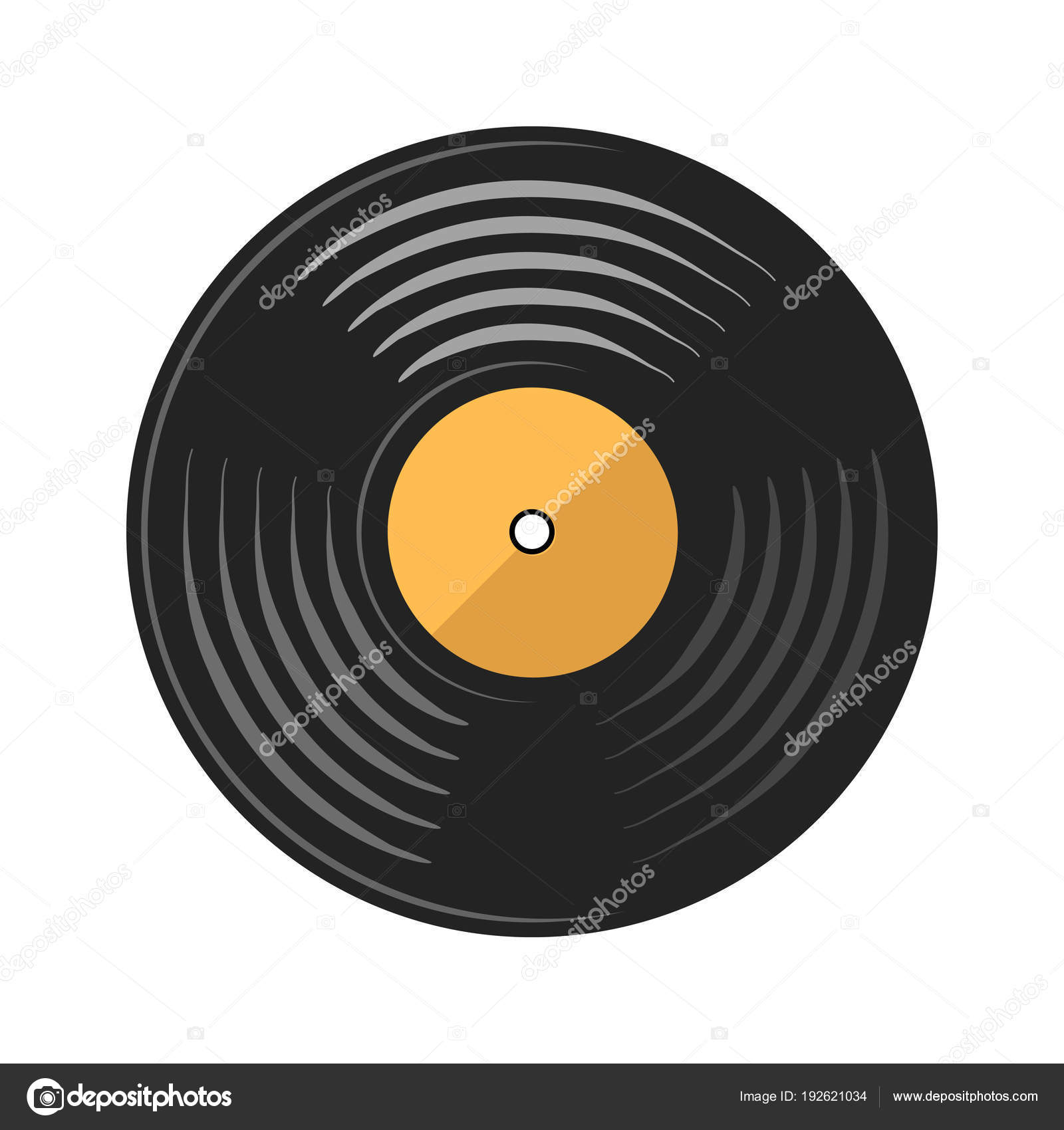 Vector vinyl disc (record) on white, stock illustration Stock Vector by ...