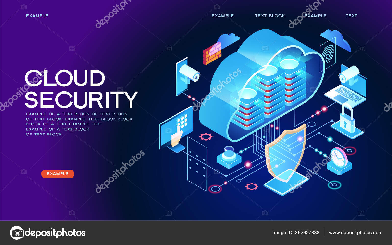 Security Control Concept Secure Infographic Concept Technology System ...