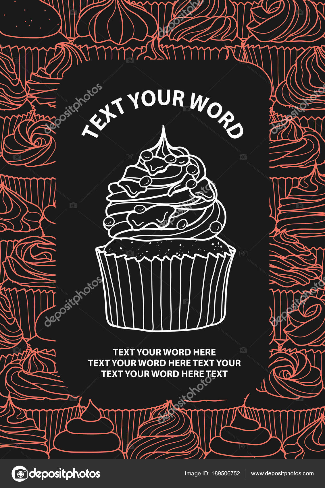 Cupcake_background_23 Stock Vector by ©Plawarn 189506752