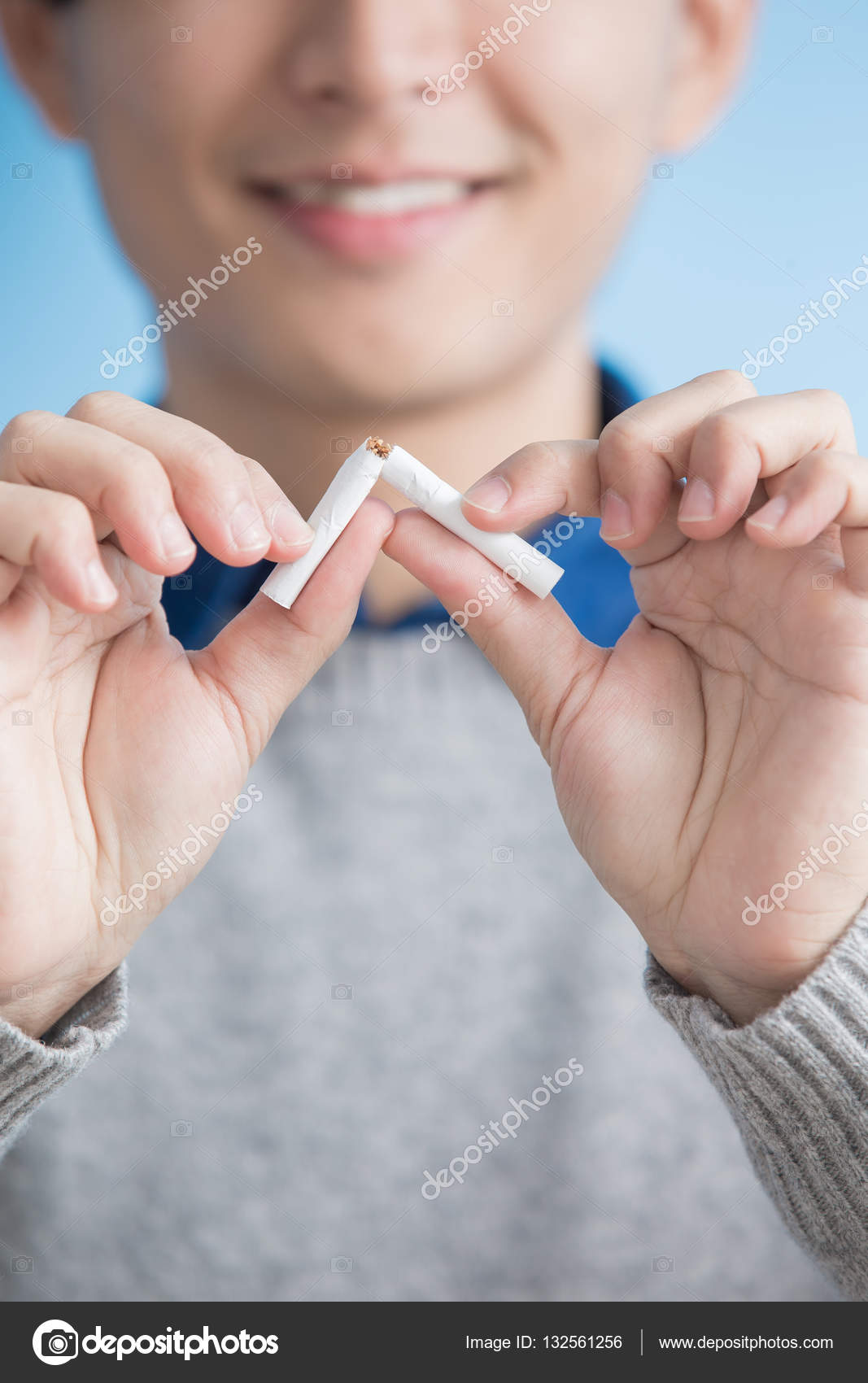 Man quit smoking Stock Photo by ©ryanking999 132561256