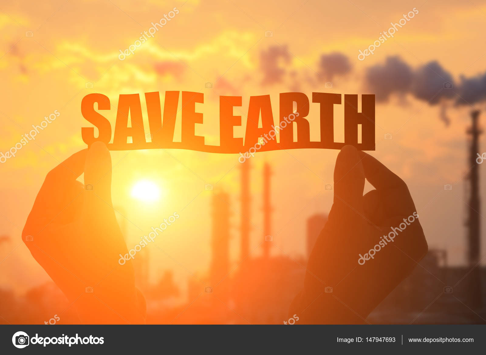 Hands with save earth words — Stock Photo © ryanking999 #147947693