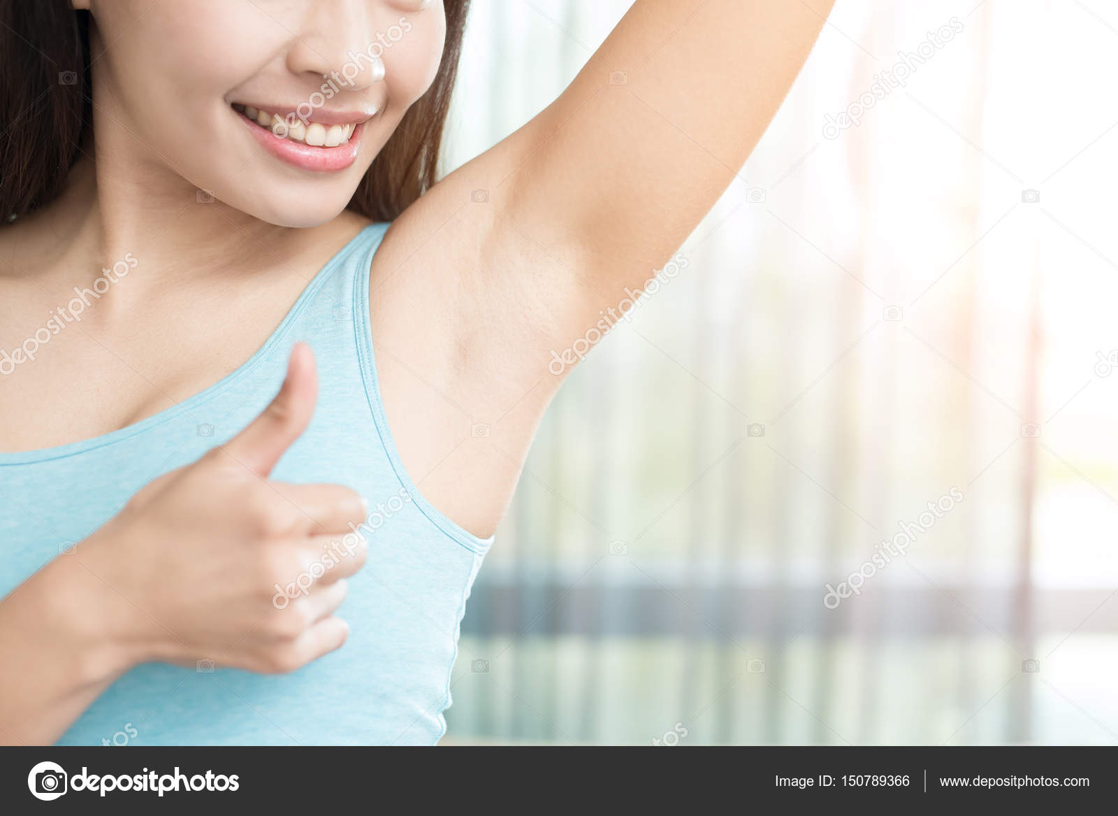 Woman without body odor problem Stock Photo by ©ryanking999 150789366