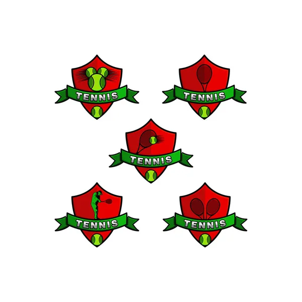 Tennis emblems with balls Vector Art Stock Images | Depositphotos