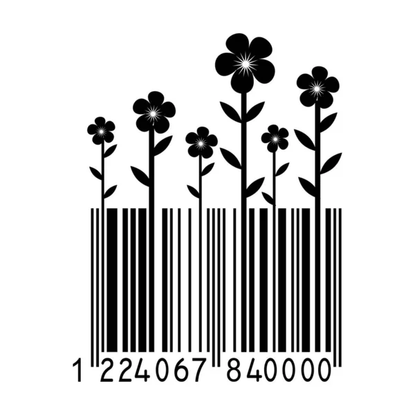 Flowers from barcode — Stock Vector © Ghenadie #2588780