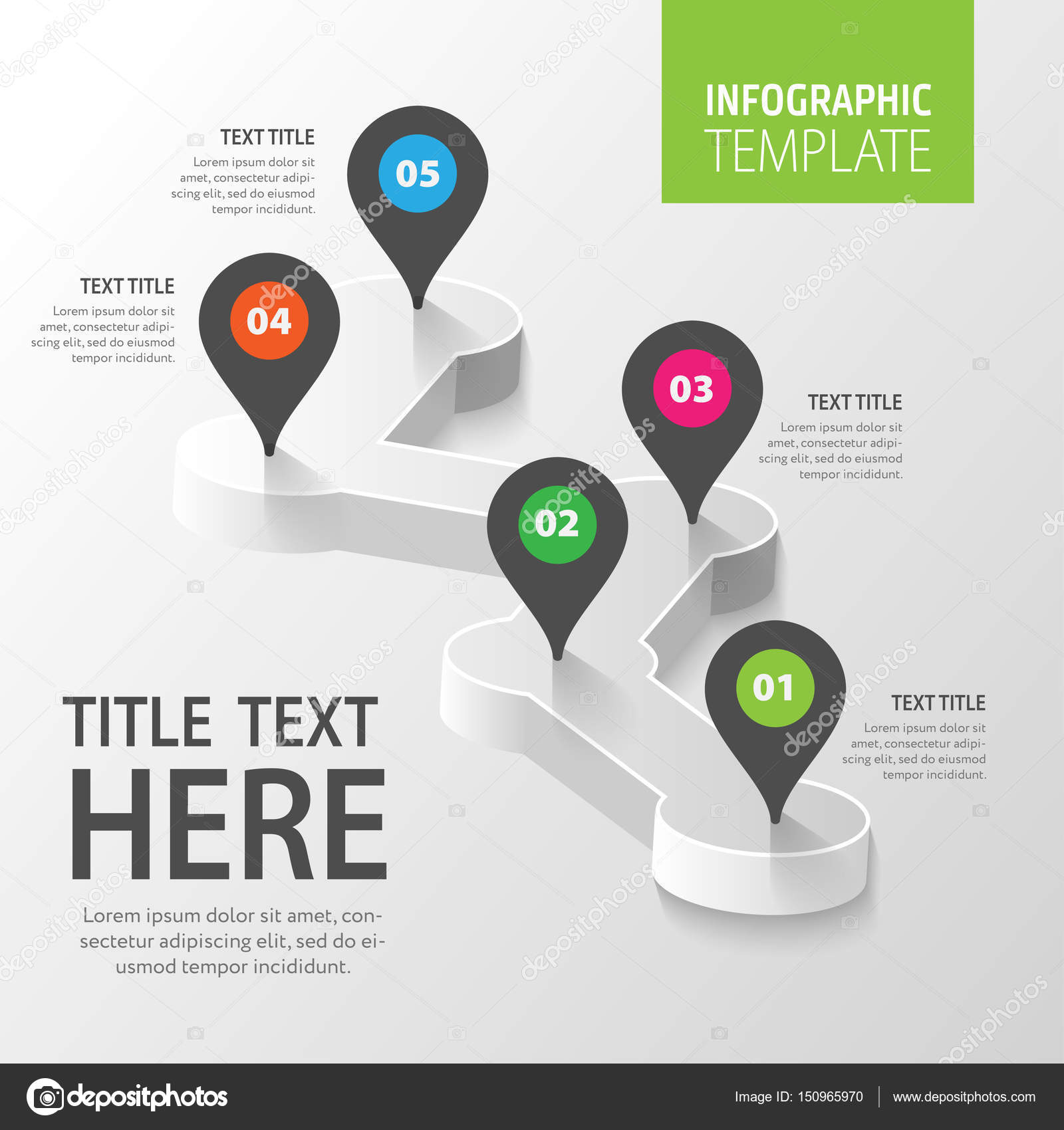 Road Map Graphic Design