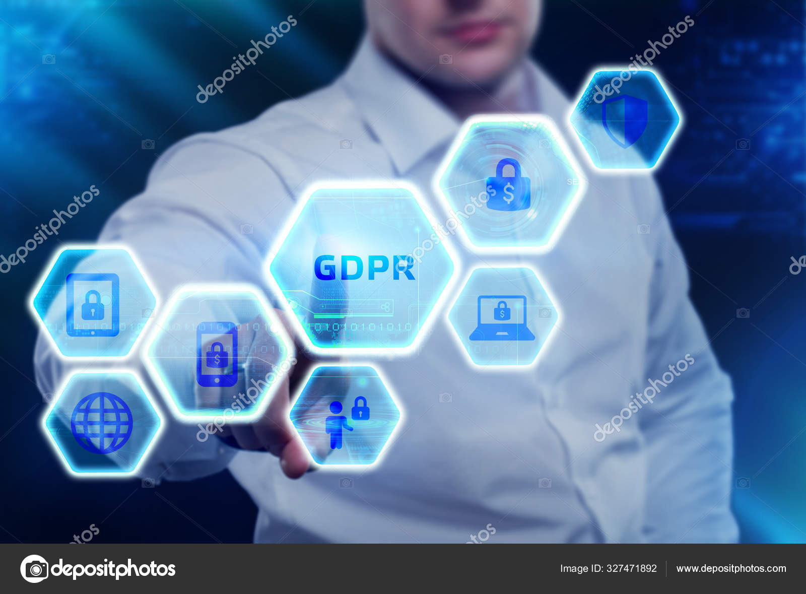 Cyber Security Data Protection Business Technology Privacy concept ...