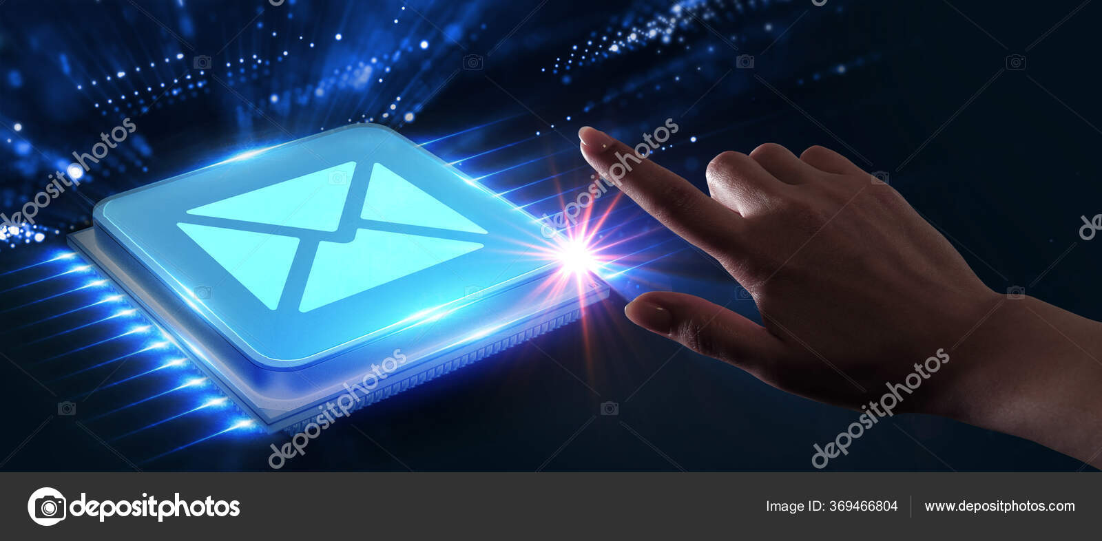 Business Technology Internet Network Concept Message Email Mail ...