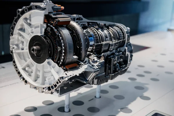 Front Side View Cross Section Automatic Transmission Gearbox — Stock ...