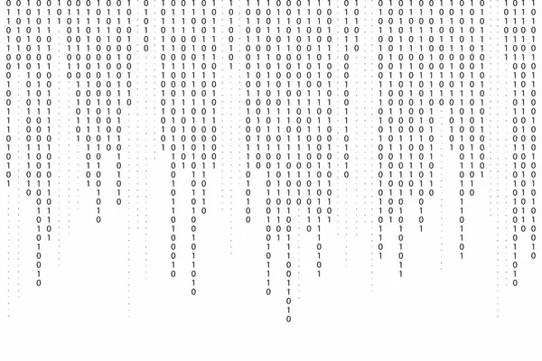 Digital Falling Binary Code Numbers White Background Stock Vector Image by ©desinerstar99@gmail ...