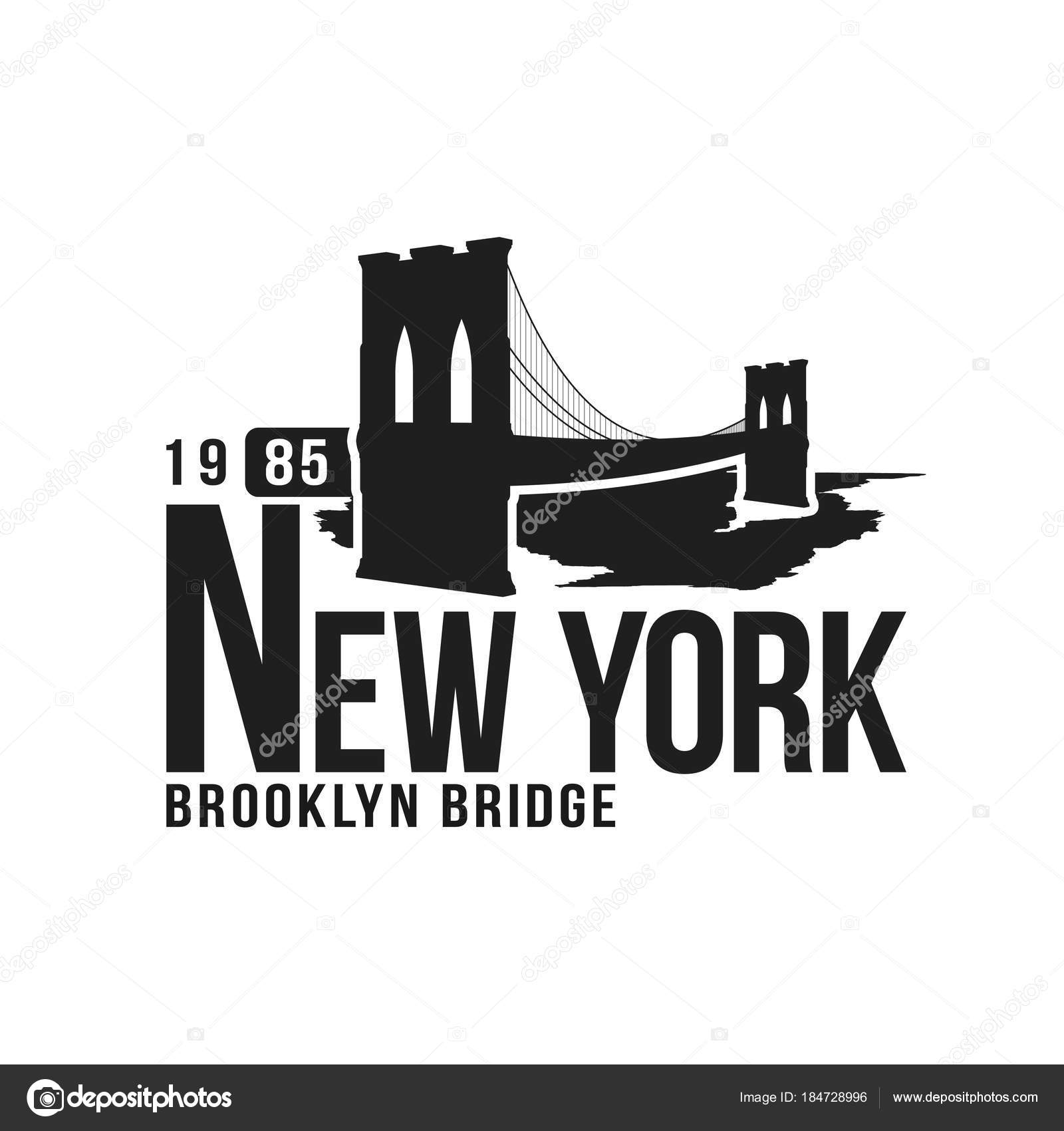 Brooklyn Bridge Silhouette Graphic