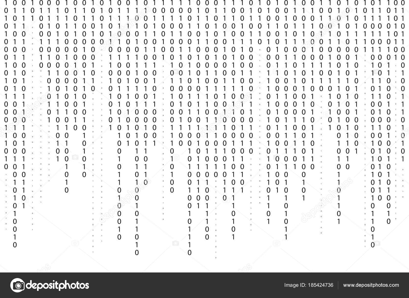 Binary Code Wallpaper Black And White