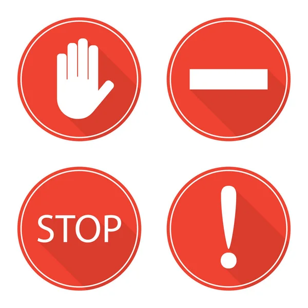 Information permission signs set Vector Art Stock Images | Depositphotos