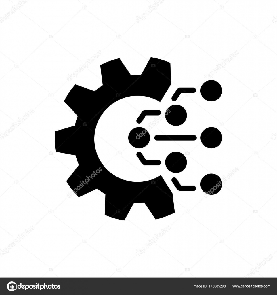 Technology Icon Gear Electronic Digital Factory Symbol Flat Pictogram ... Technology Icon Gear Electronic Digital Factory Symbol Flat Pictogram ...