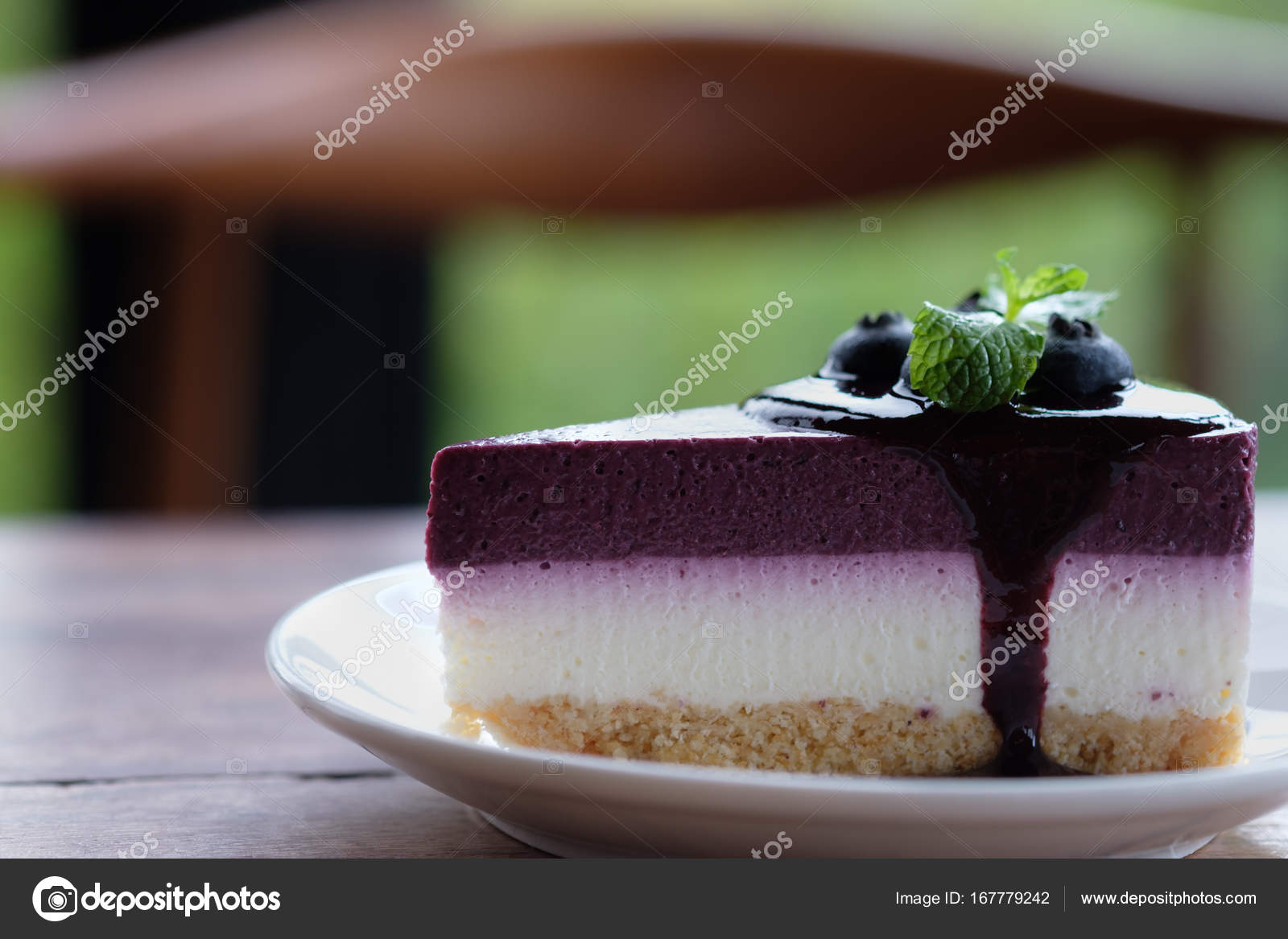 Blueberry Mousse Cake
