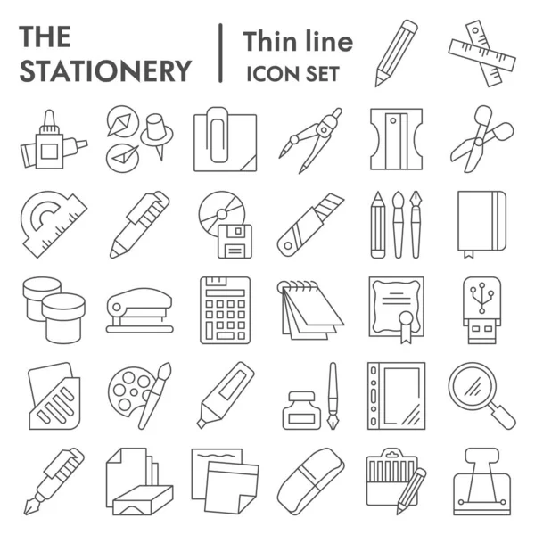 Time thin line icon set, clock symbols collection, vector sketches ...