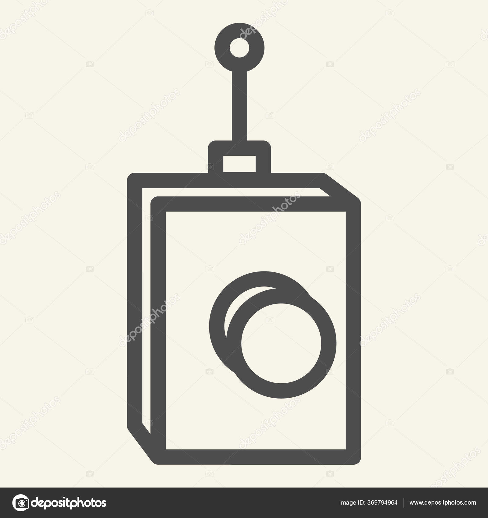 Remote controller line icon. Remote controller with antena vector ...