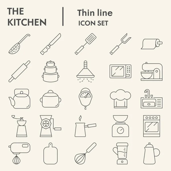 Fastfood line icon set, food symbols collection, vector sketches, logo illustrations, meal signs ...