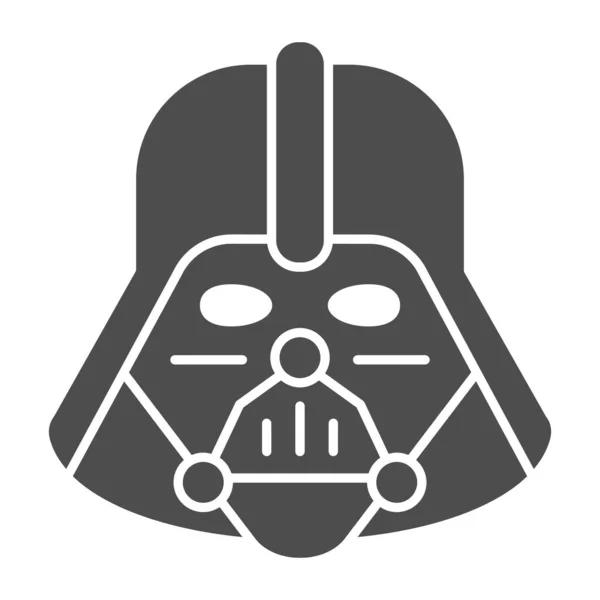 Darth Vader icono sólido. Ilustración vectorial de Star Wars aislada en ...