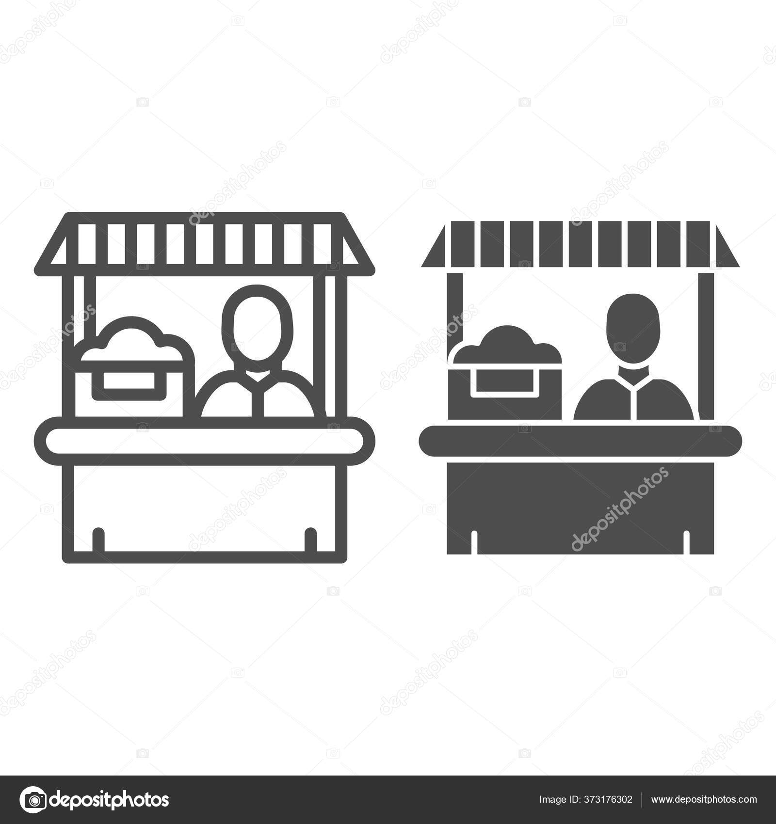 Farmers Market Stand Icon