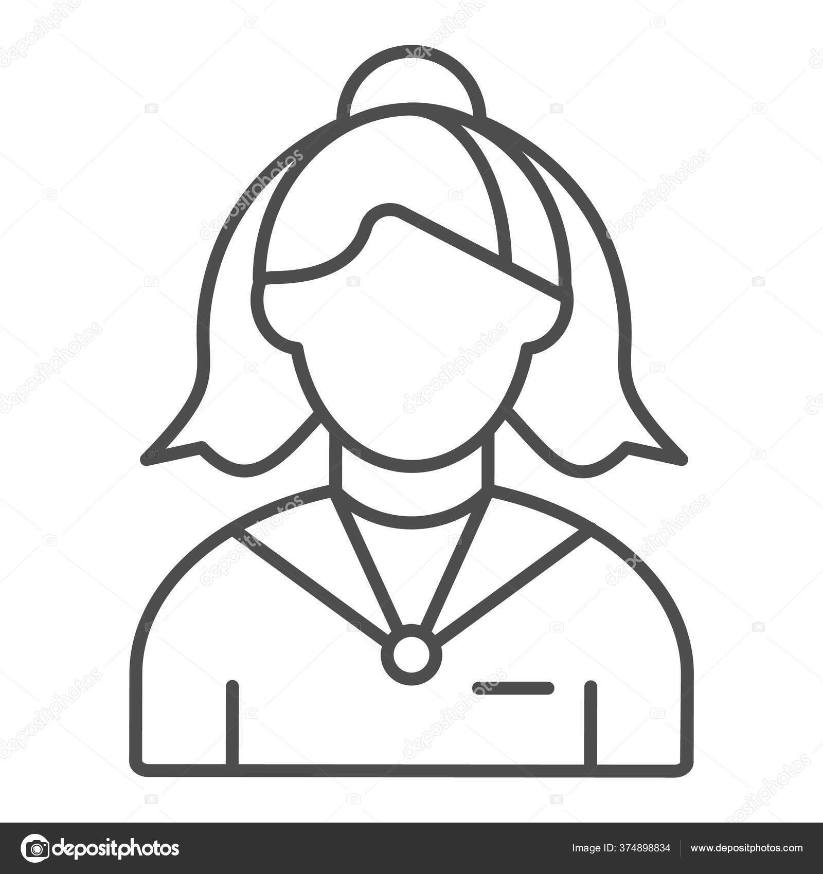 Female Administrator Icon