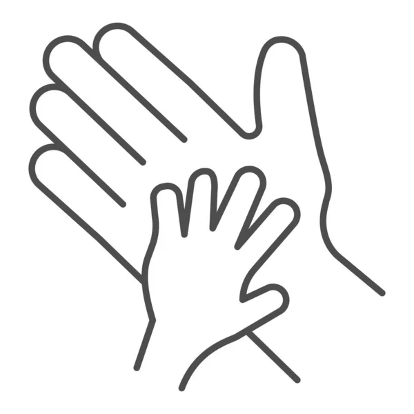 Rub hands palm to palm thin line icon, wash and hygiene, sanitary sign ...