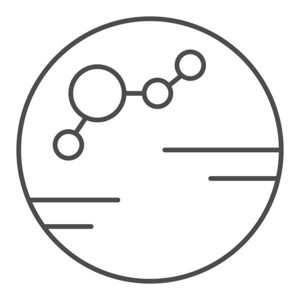 Colonized planet line and glyph icon. Colony vector illustration ...