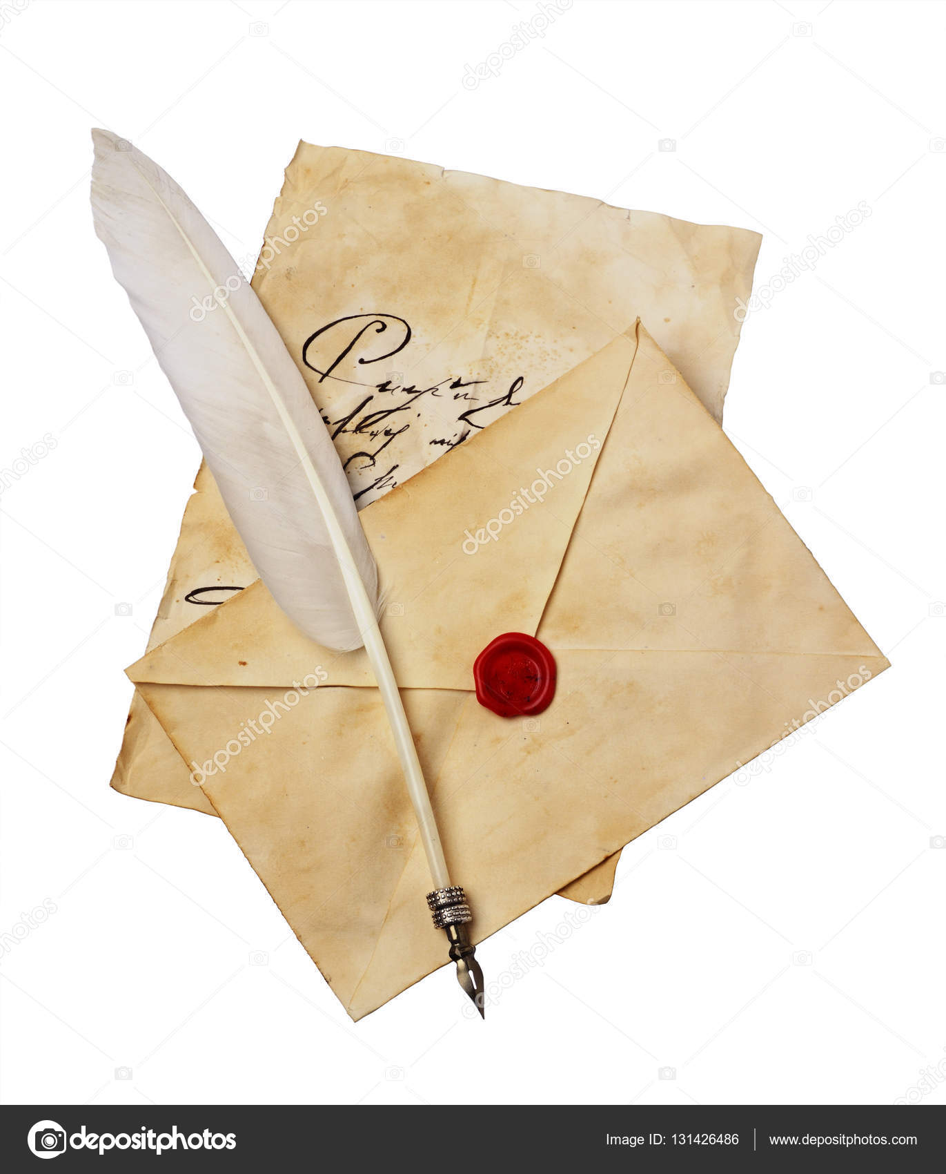 Vieilles Lettres Et Enveloppes