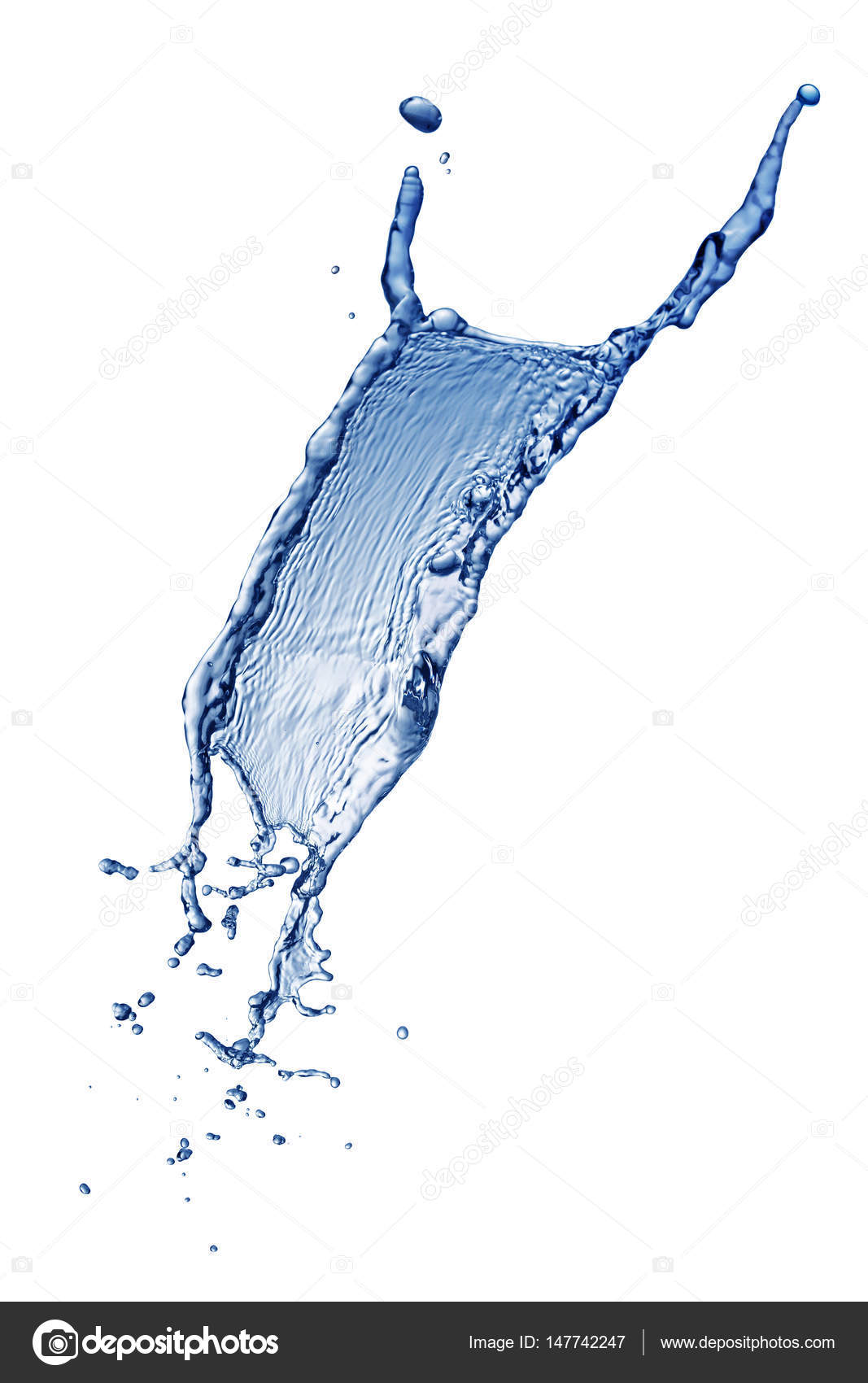 Abstract shape, splash of blue water — Stock Photo © viktoriya89 #147742247